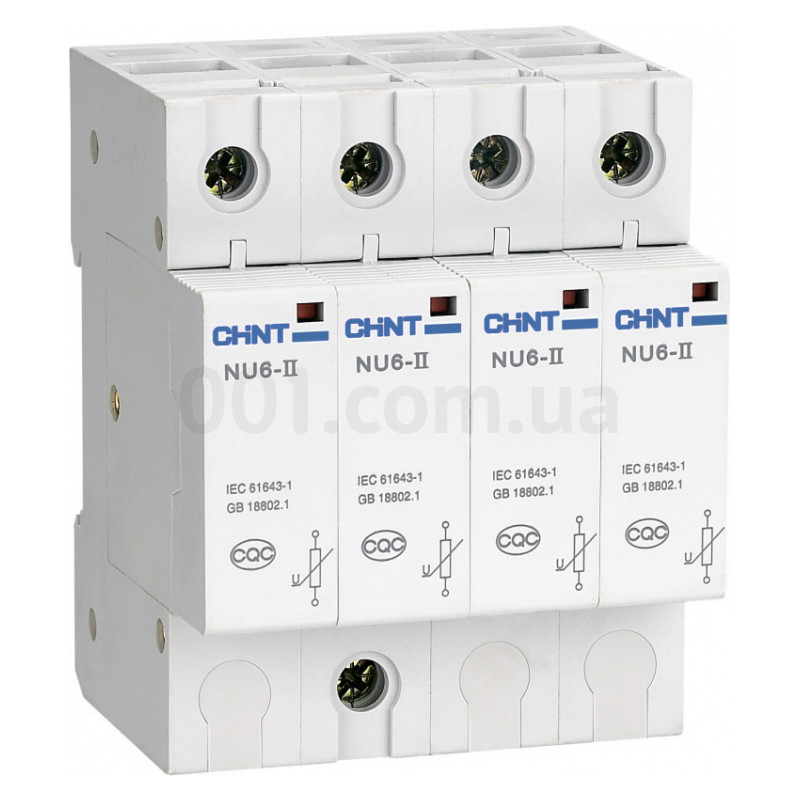 Устройство защиты от импульсных перенапряжений NU6-II 40kA/460V 4P CHINT (213595) купить в Киеве ...
