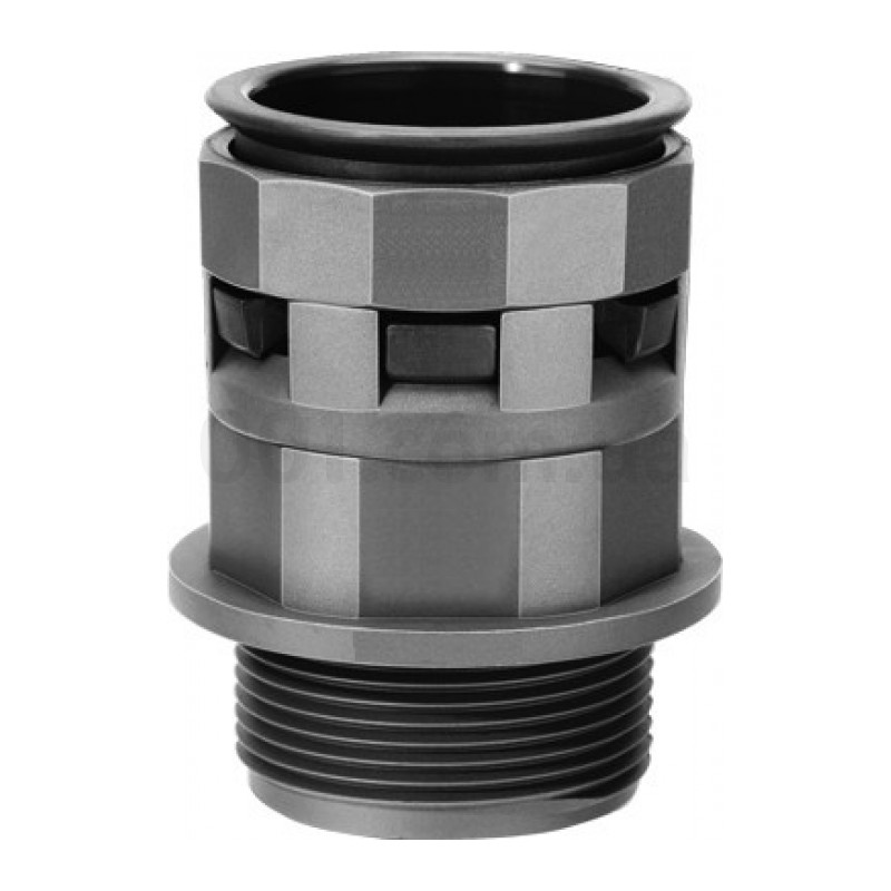 Муфта труба-коробка DN48 мм M63×1,5 полиамид черная DKC (БДК ...