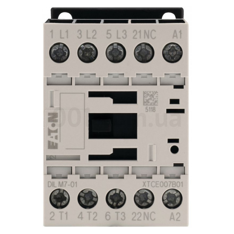 Контактор DILM7-01 (230V50HZ 240V60HZ) 7А 230В/AC 1НЗ Eaton (276585 ...