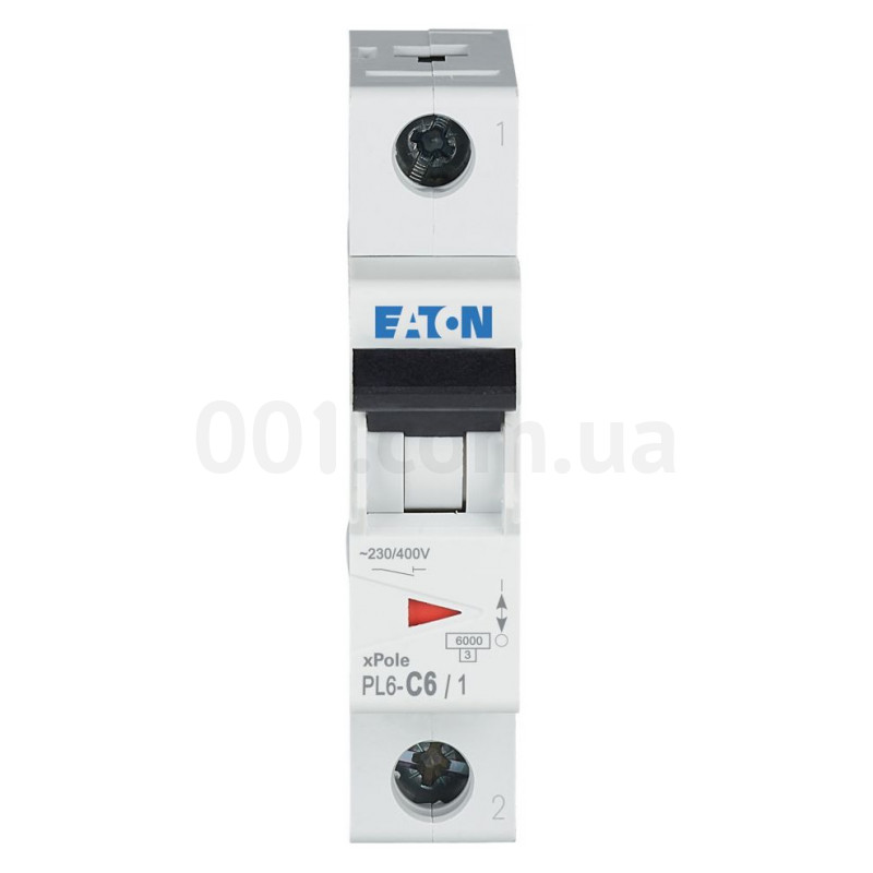Автоматичний вимикач PL6-C6/1 1P 6 А х-ка C Eaton (286530) купити в ...