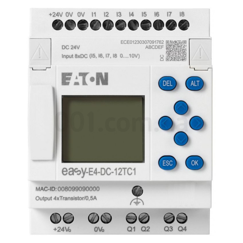Программируемое реле (ПЛК) EASY-E4-DC-12TC1 8 вх./4 транз.вых. 24В DC ...