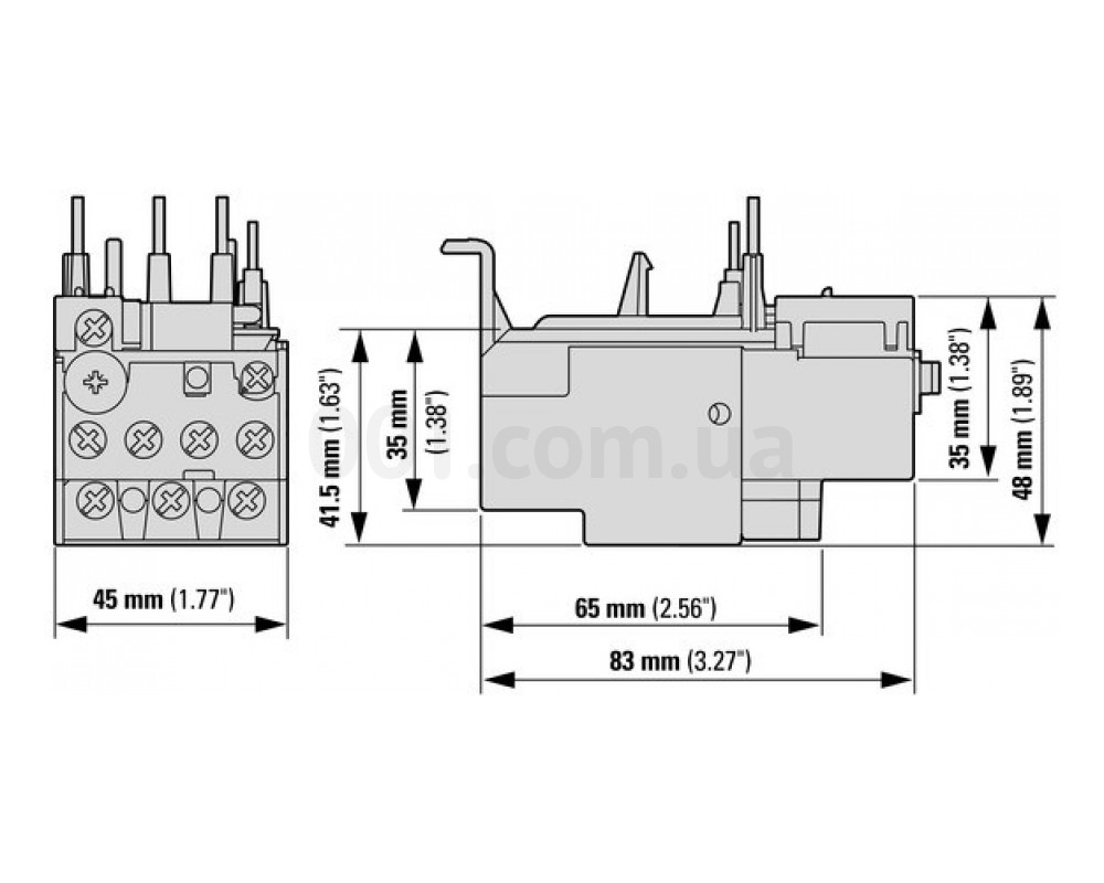 Реле електротеплове ZB32-24 Ir=16...24А для DILM17...38 Eaton (278453 ...