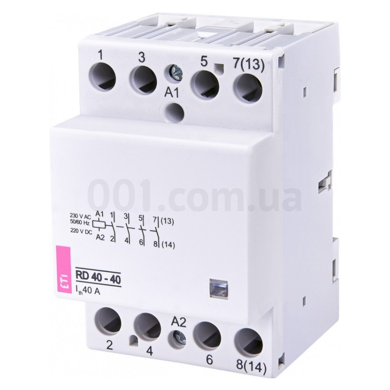Контактор модульный RD 40-40 40A 230V AC/DC 4NO ETI (Словения) (2464018 ...
