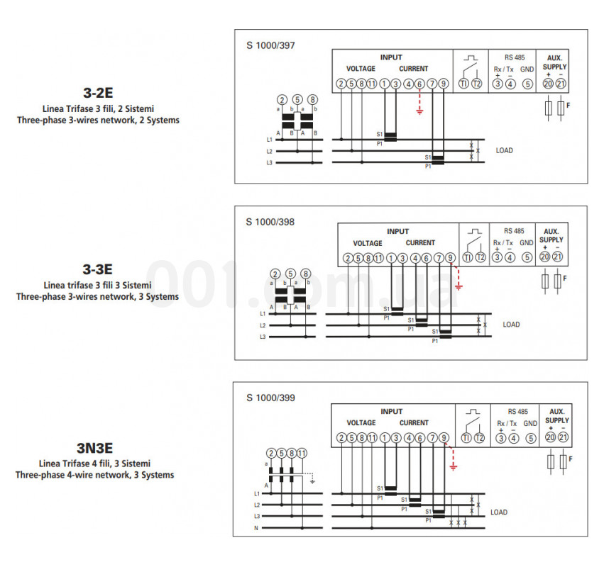 Анализатор параметров сети Nemo 96HDLe IMP+RS485 Aux 80-265V/AC 100-300V/DC IME (MF96421) купить ...