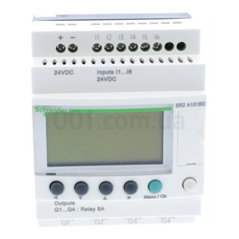 Программируемое реле (ПЛК) Zelio Logic 6 вх./4 вых. 24В DC дисплей ...