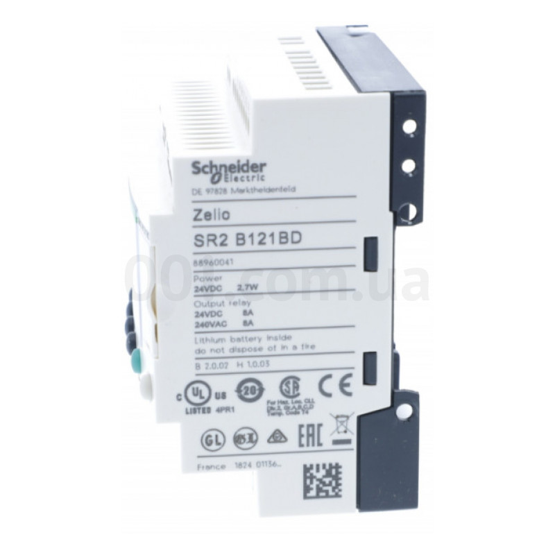 Програмоване реле (ПЛК) Zelio Logic 8 вх./4 вих. 24В DC дисплей+годинник Schneider Electric ...