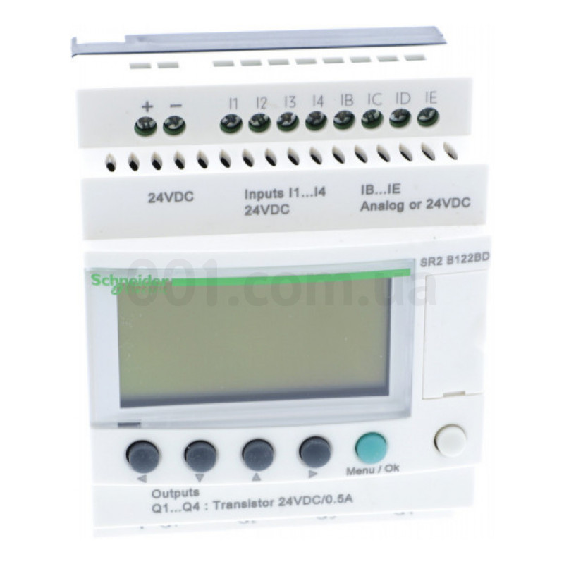 Програмоване реле (ПЛК) Zelio Logic 8 вх./4 транз. вих. 24В DC дисплей ...