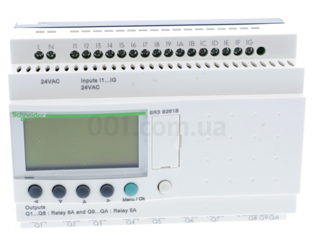 Програмоване реле (ПЛК) Zelio Logic 16 вх./10 вих. 24В AC дисплей ...