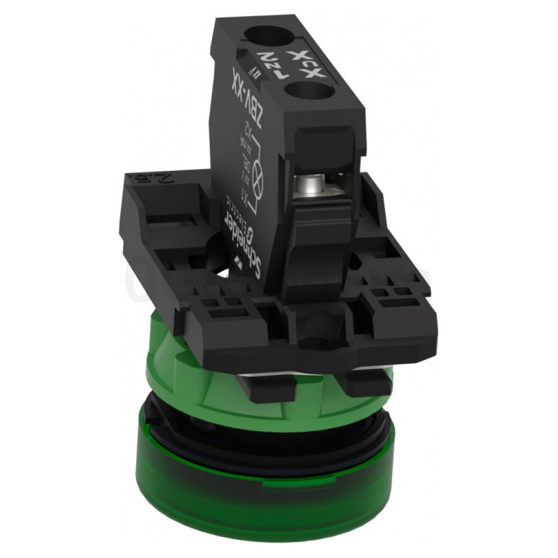 Лампа світлосигнальна LED 22мм 230В AC зелена XB5 Schneider Electric ...